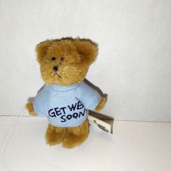 Boyds Bears | Toys | Boyds Bear Mini Get Well Soon Blue Message Bear ...